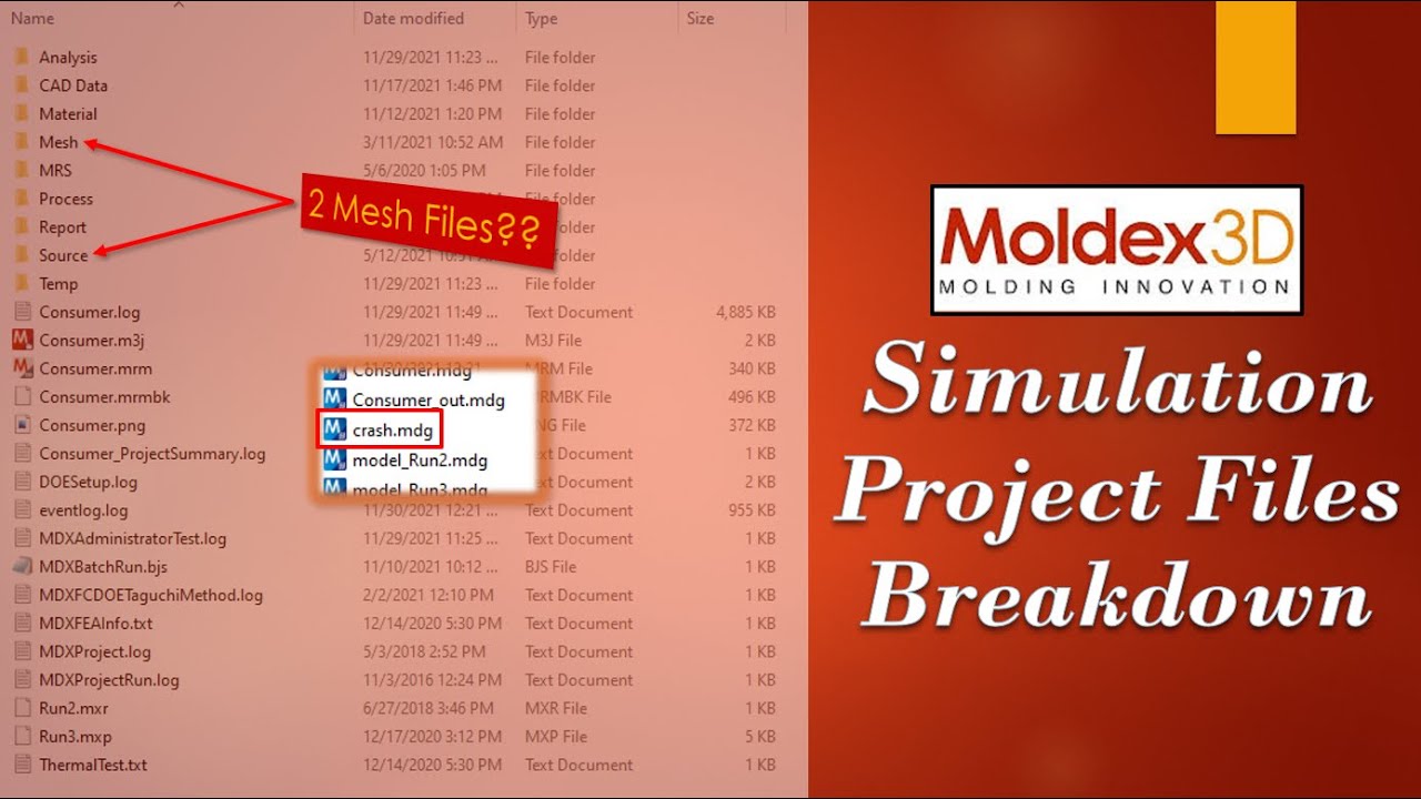 Simulation Project File Breakdown | Moldex3D Advanced Topic Breakdowns