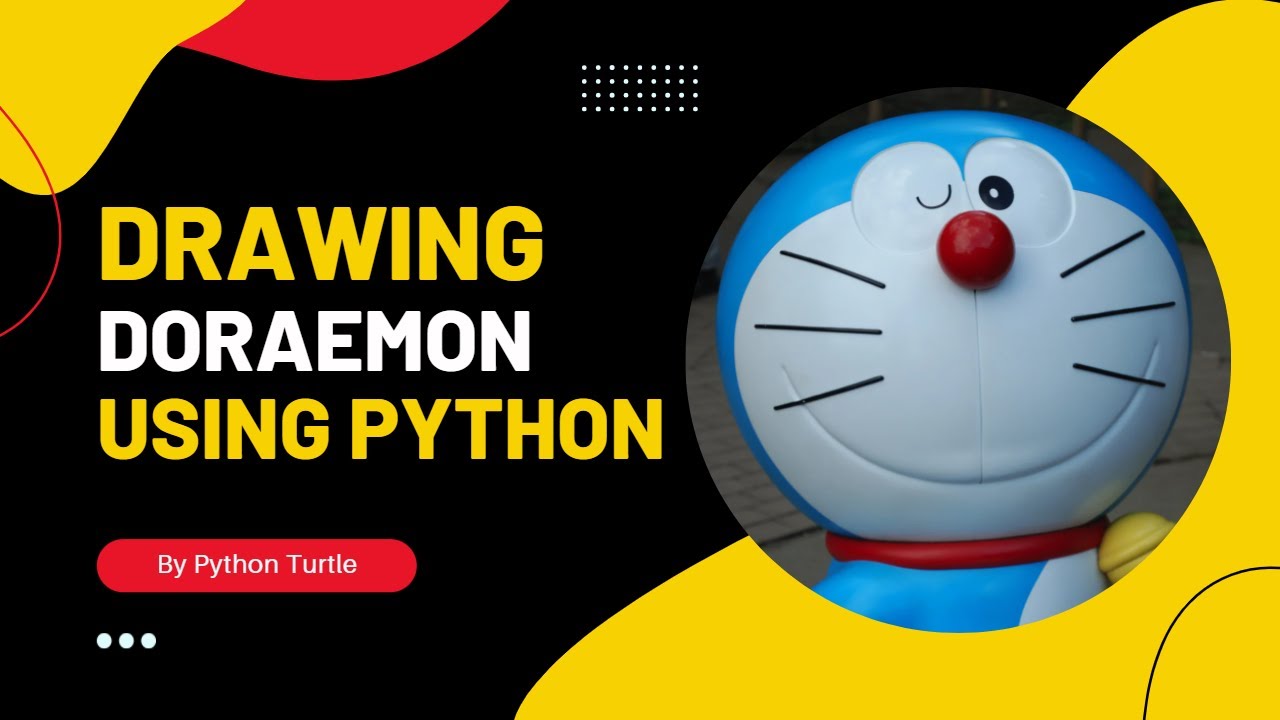 Drawing Doraemon Using Python | Python Turtle Design