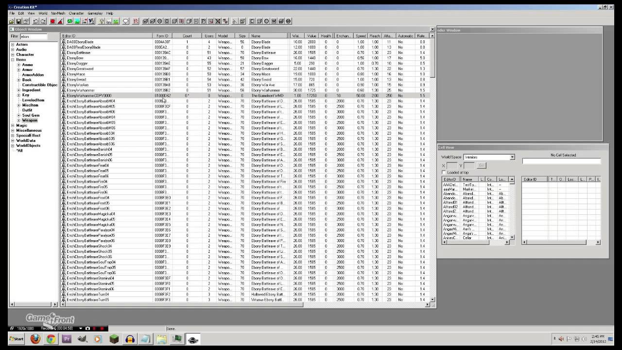Skyrim Creation Kit Guide PT1 Custom Weapon Armor