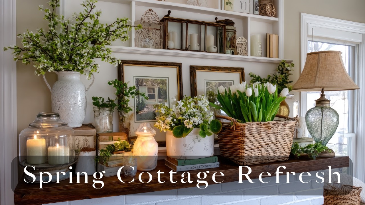 Budget Friendly Spring Cottage Refresh 🌿|  Cozy Rustic Vintage Thrift Flip Ideas