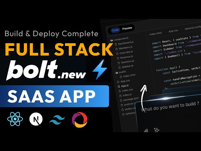 Building A Full Stack Saas Application With Nextjs React Tailwindcss