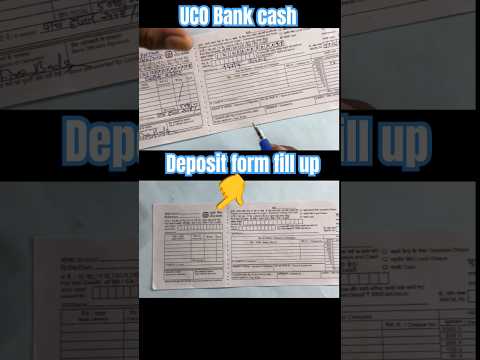 uco bank cash deposit form fill up | UCO Bank Deposit Form #ucobank #shortvideo #shorts #viralvideo