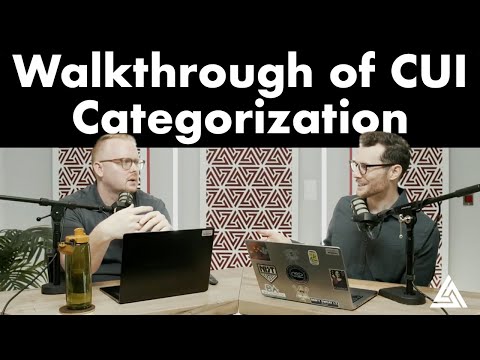 Walkthrough of CUI Categorization