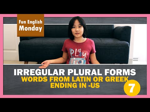 Irregular Plural Forms: Words From Latin or Greek Ending in -us | Part 7 | Toy Joy Channel