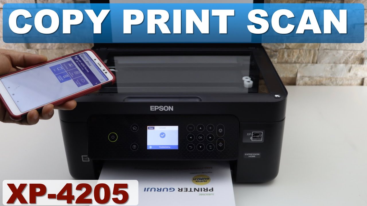 Epson XP-4205 Scanning, Printing & copying video.