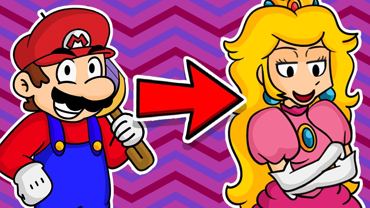MARIO TURNS INTO PEACH