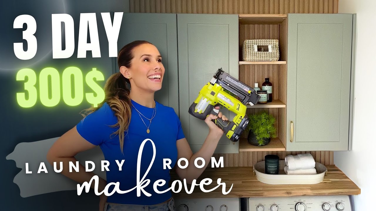 Laundry Room Makeover on a Budget THE ULTIMATE DIY
