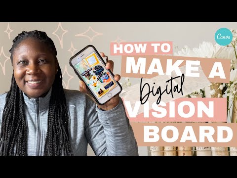 How to Make a Digital Vision Board in Canva for Free