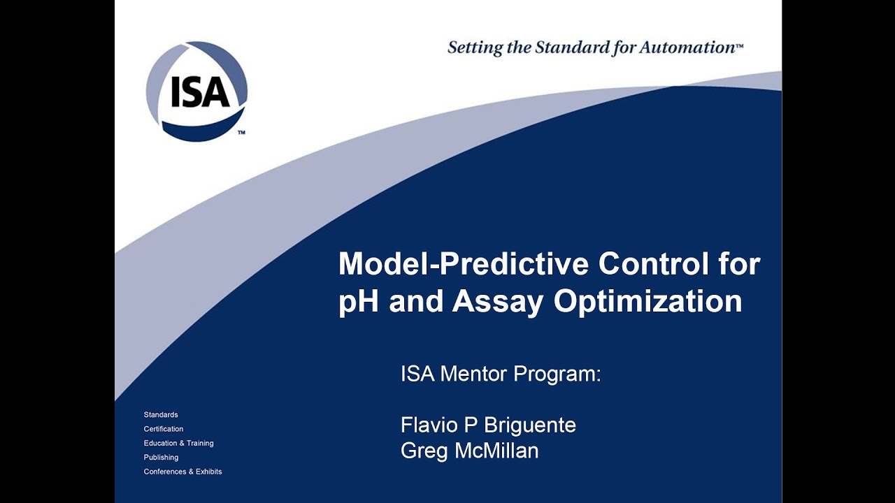 Model-Predictive Controllers for Cost Optimization - ISA Mentor Program