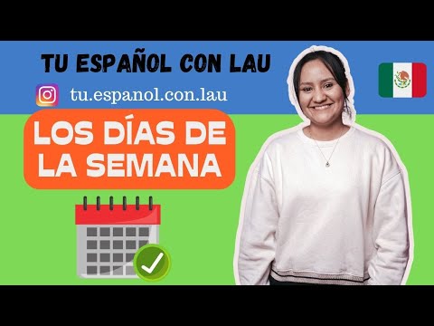 🤓 DAYS of the WEEK 📝for beginners in SPANISH