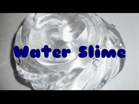 ASMR WATER SLIME RECIPE💦🎧👅 How to make Jiggly Water Slime at home