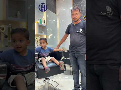 This little champ got a big-boy haircut today! 💇‍♂️✨ #HairtechSalon”#HairtechSalon #BabyHaircut
