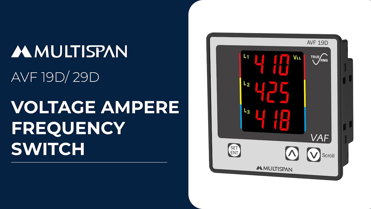 AVF 19D: Multispan Voltage Ampere Frequency Meter's Guide