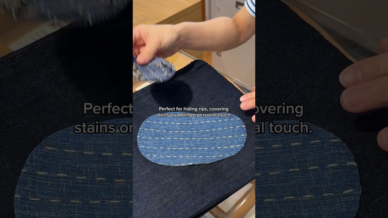 Revive your denim with RE.UNIQLO Sashiko patches #Shorts