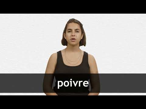 How to pronounce POIVRE in French