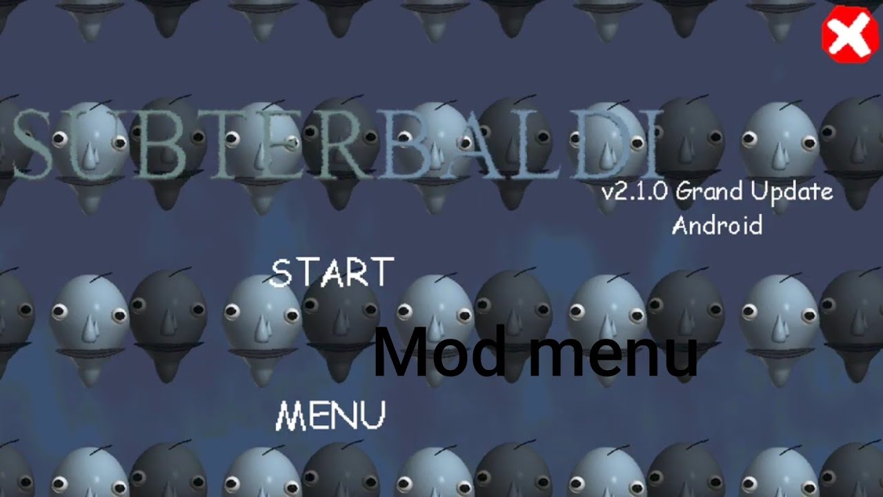 SubterBaldi mod menu android (Baldi basics mod)
