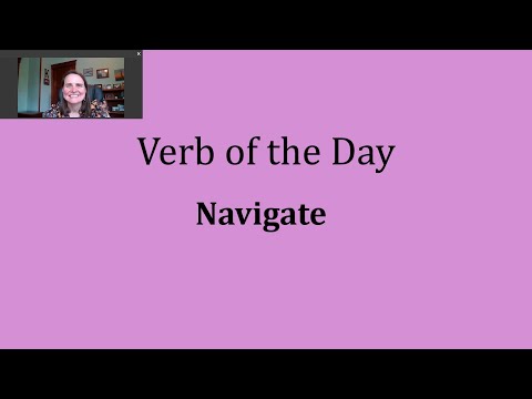 Verb of the Day - Navigate
