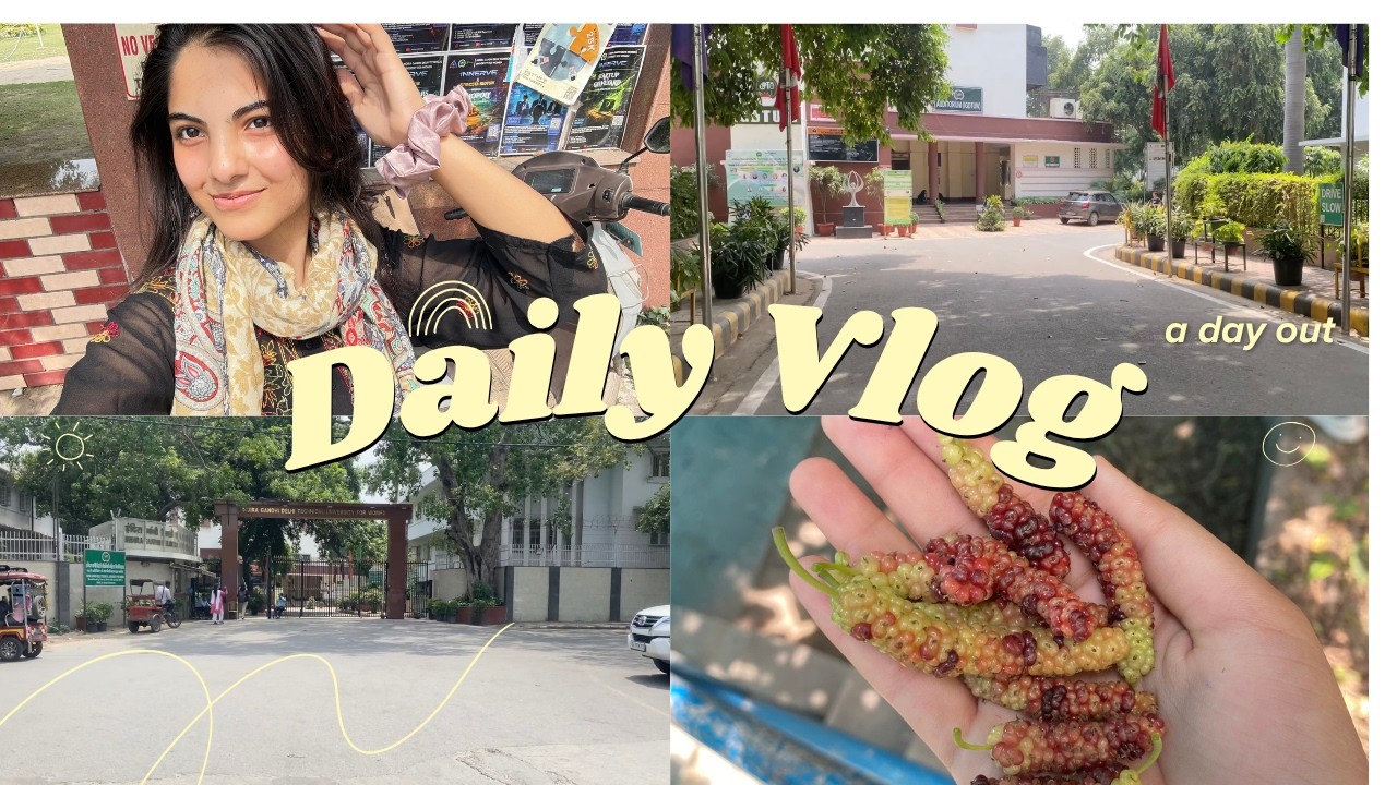 A Day in My College Life| life at igdtuw | quiet vlog |