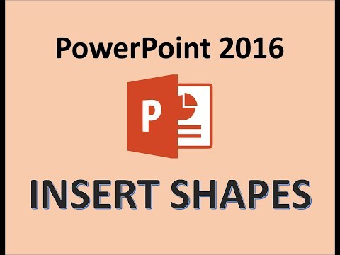 PowerPoint 2016 - Shapes - How to Insert a Shape Line and Flowchart in Presentation - Draw & Drawing