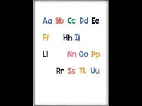 Alphabet song but only letters that can be displayed on a 7-segment display