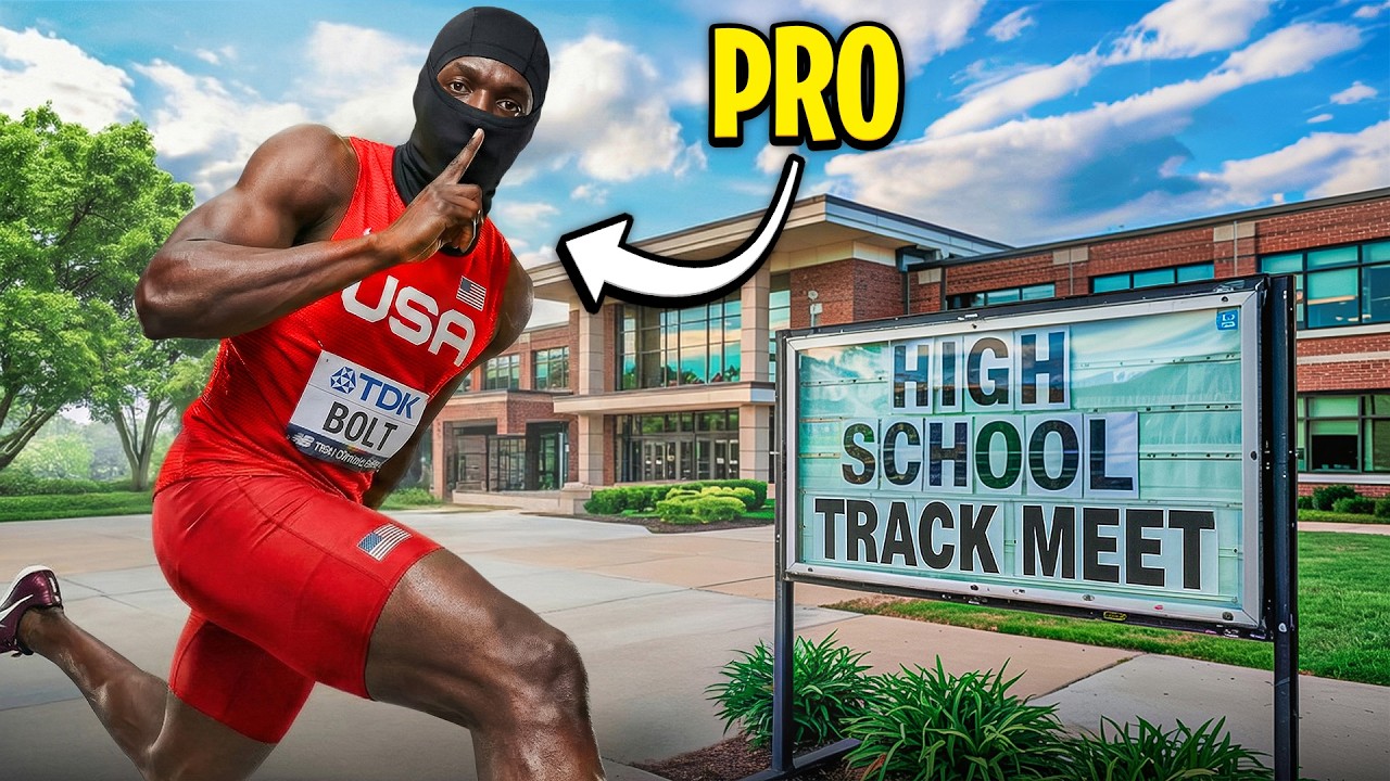 I Snuck A Olympian Into A High School Track Meet