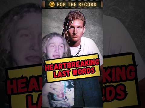 Alice In Chains Layne Staley's LAST Words 😪 #rockstory #aliceinchains