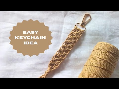 DIY Macrame Keychain Holder Tutorial- Macrame making tutorials