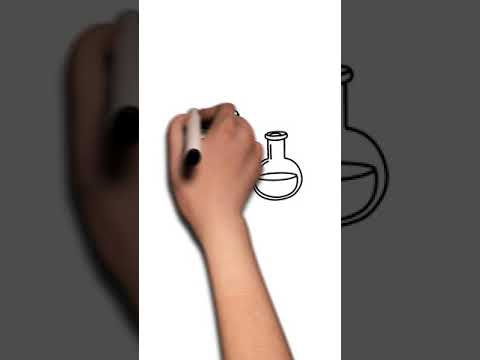 Free Whiteboard animation: Laboratory equipment (beaker, conical flask and flask).