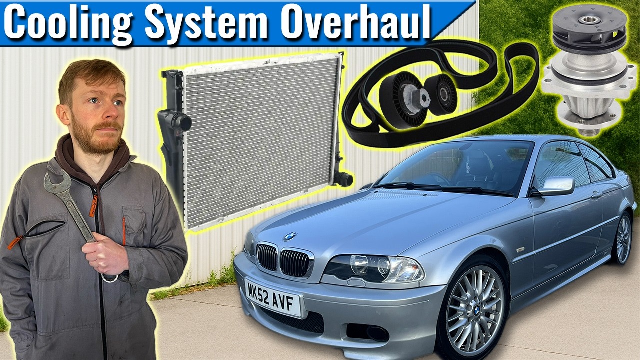 E46 Cooling System Refresh | New Radiator, Waterpump, Thermostat, Aux Belt, Pulleys | Project 330Ci