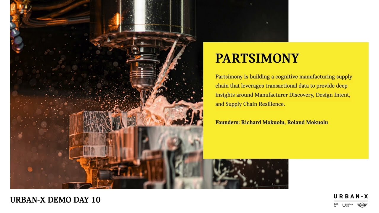 URBAN-X Cohort 10 Company: Partsimony