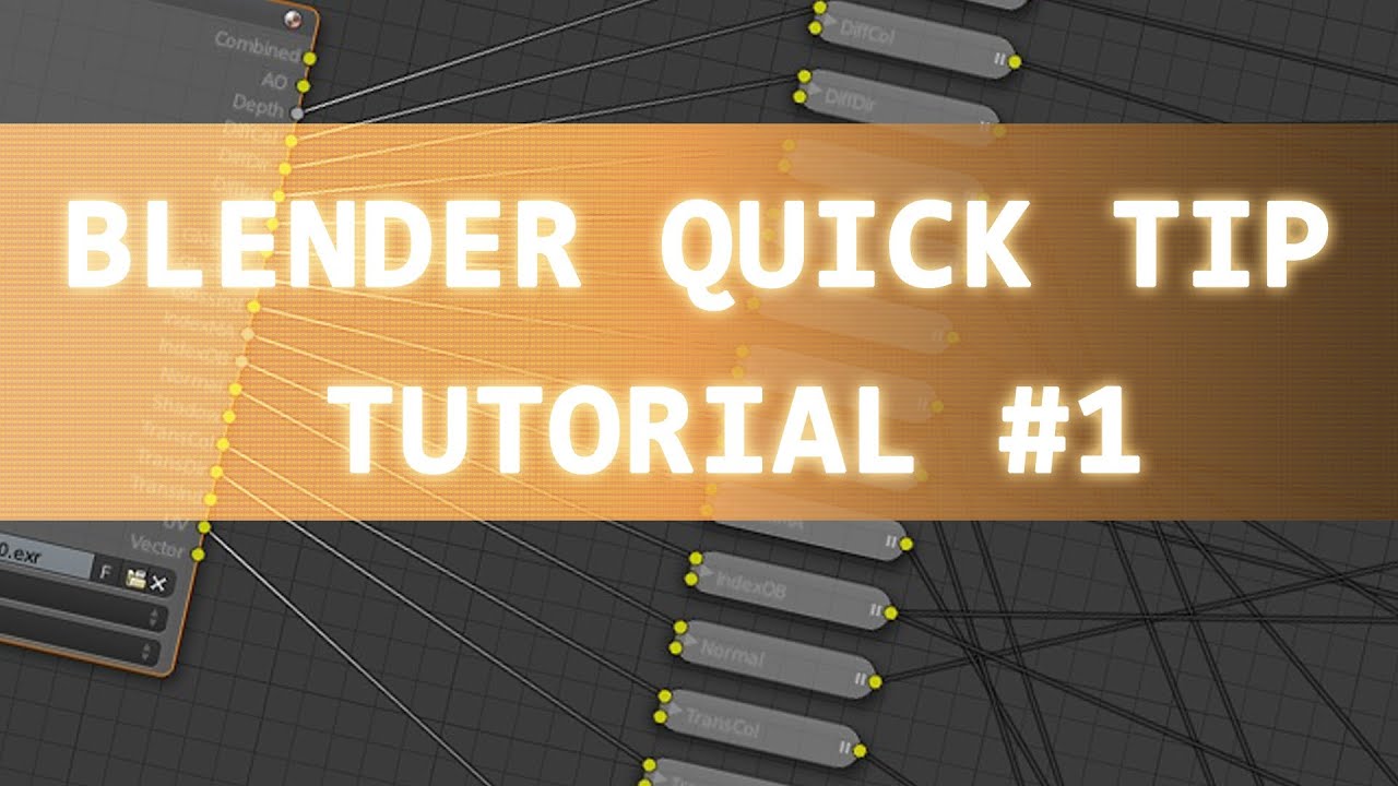 Blender Quick Tip Tutorial #1 [RENDERPASSES] (german)