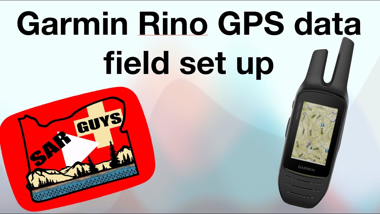 Configuring Data Fields on Garmin Rino GPS. EP 68