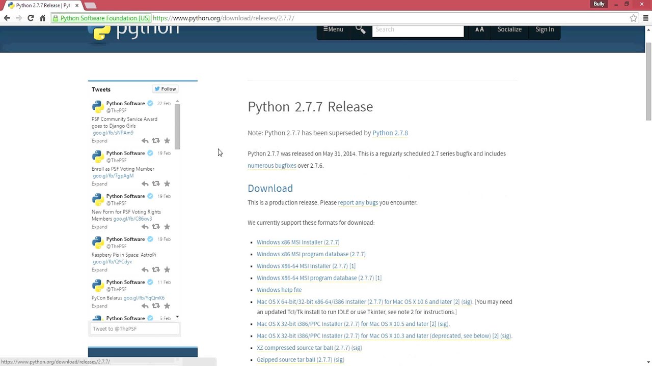 Installing Python 2.7.7 On Windows Tutorial