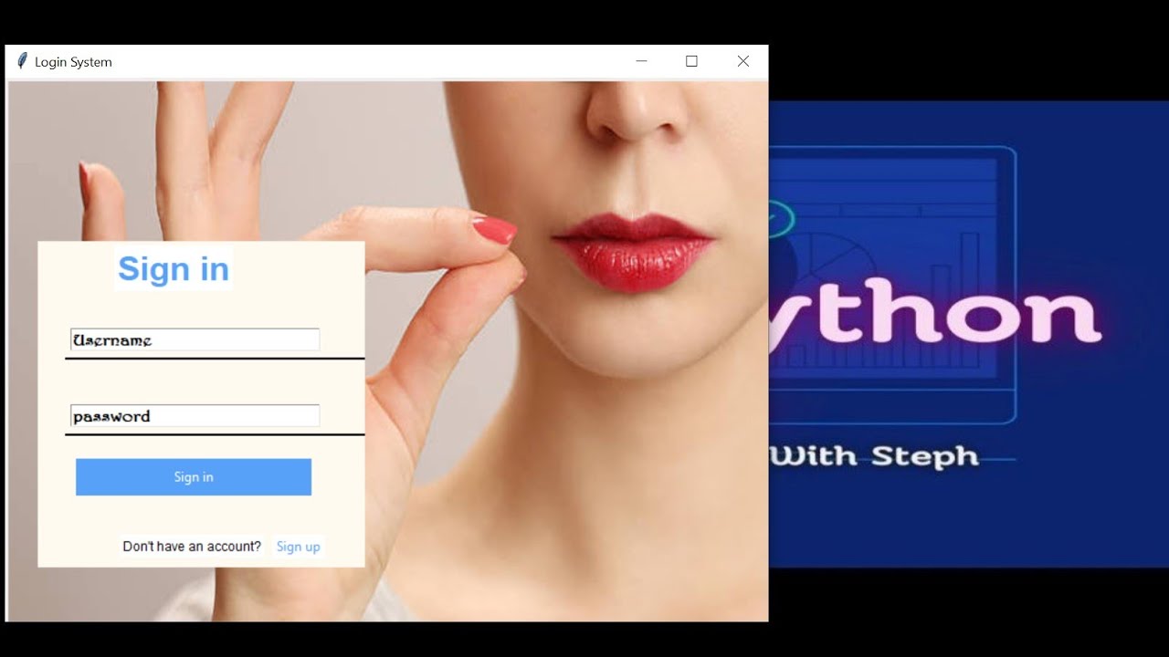 How to Create Registration/Login Form(GUI) in Python Using Pycharm Tkinter||Python Project