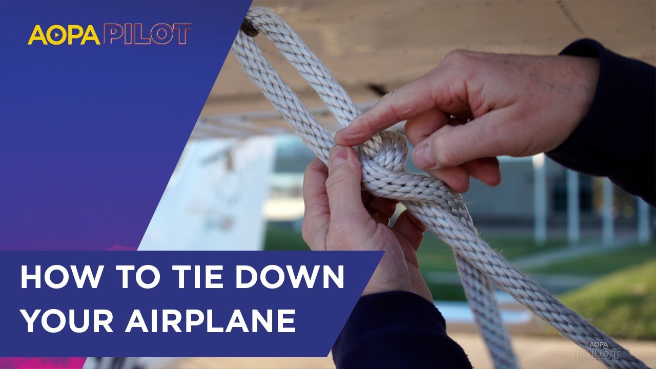 Aviation: Vans RV Aircraft - Training Tip: How to Tie Down an Airplane