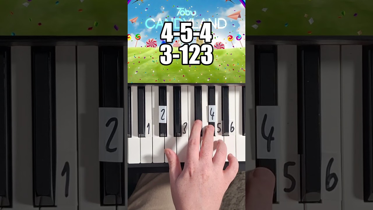 Candyland Piano Tutorial #shorts