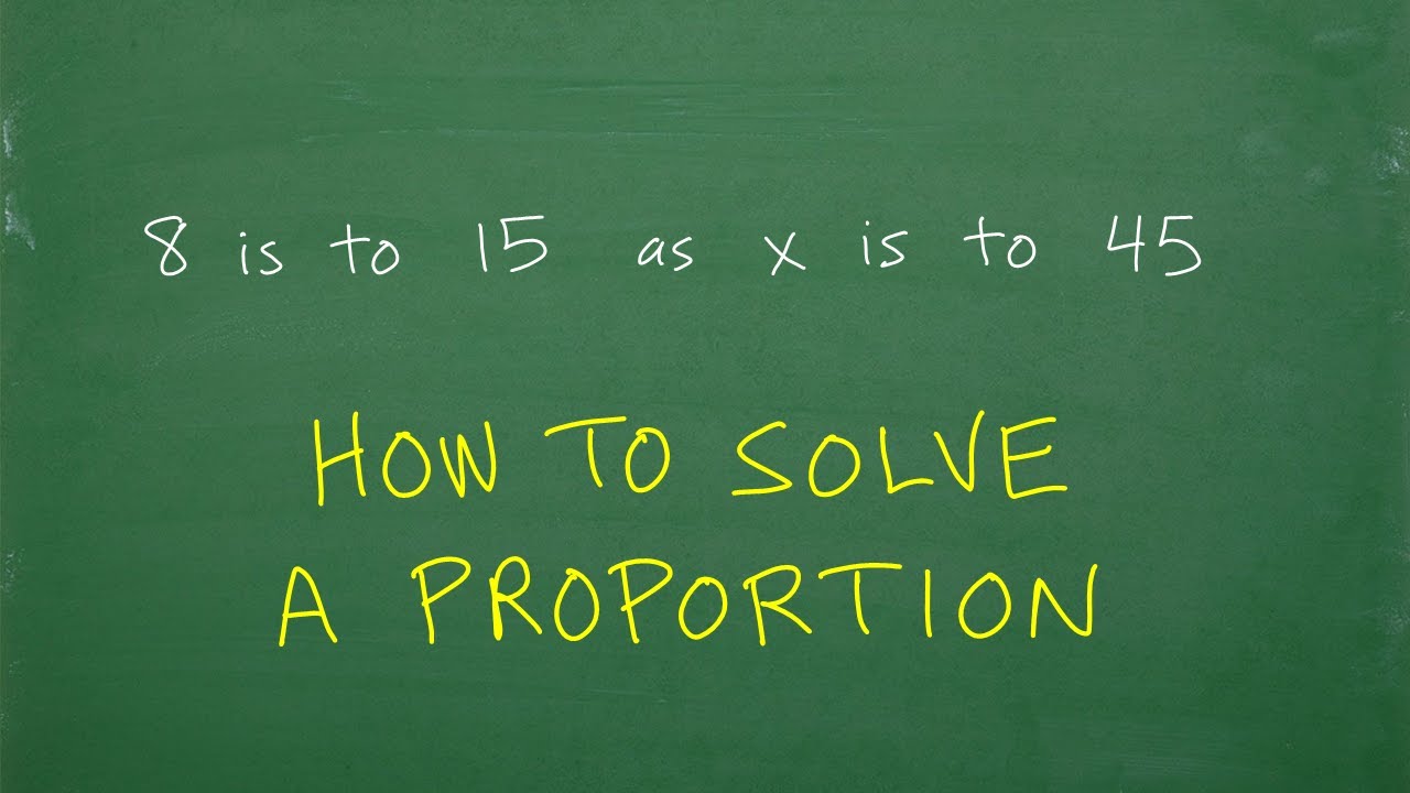 Let’s Solve The PROPORTION! One step at a time…