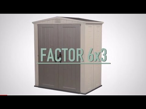 Factor 6x3 _ Plastic sheds _ Keter