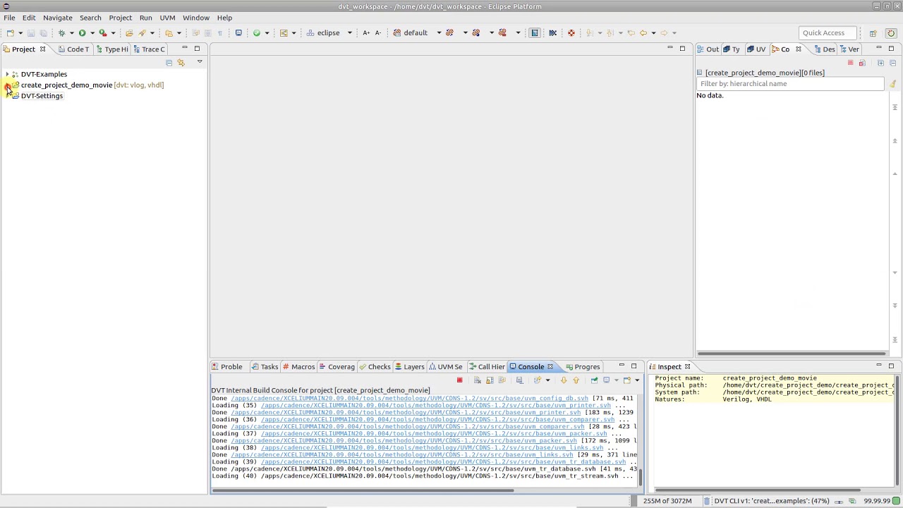 How to Automate Project Bring-up Using the DVT Eclipse IDE CLI
