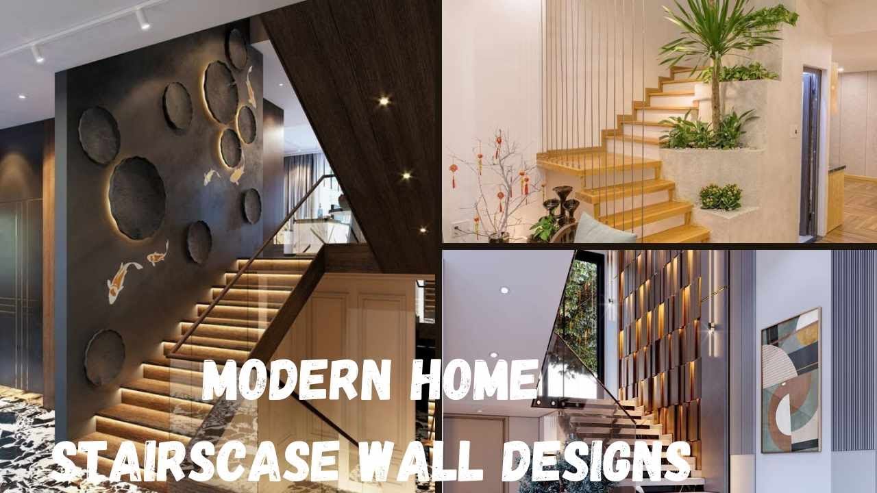 Top Best 50 Modern Home Staircase Wall designs ideas