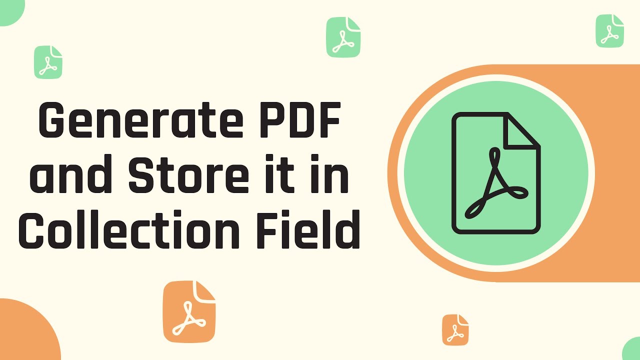 Generate Dynamic PDF file and Store it in Collection Item