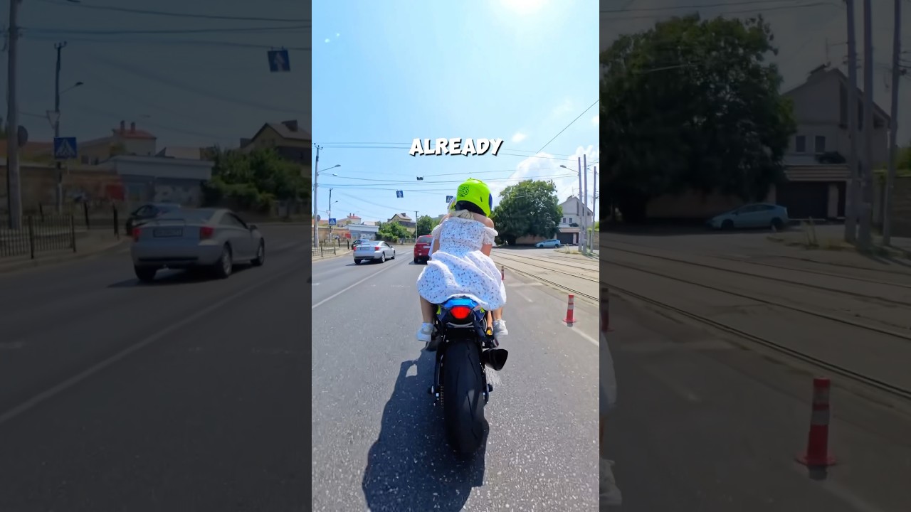 When a girl can’t decide what she wants 😅 Slow rides and thrill don’t mix! #bikelife #motovlog