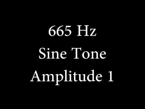 665 Hz Sine Tone Amplitude 1