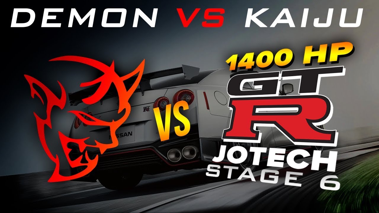 1,400 Nissan GT-R Drag Races Dodge Demon, Total Destruction Follows ...
