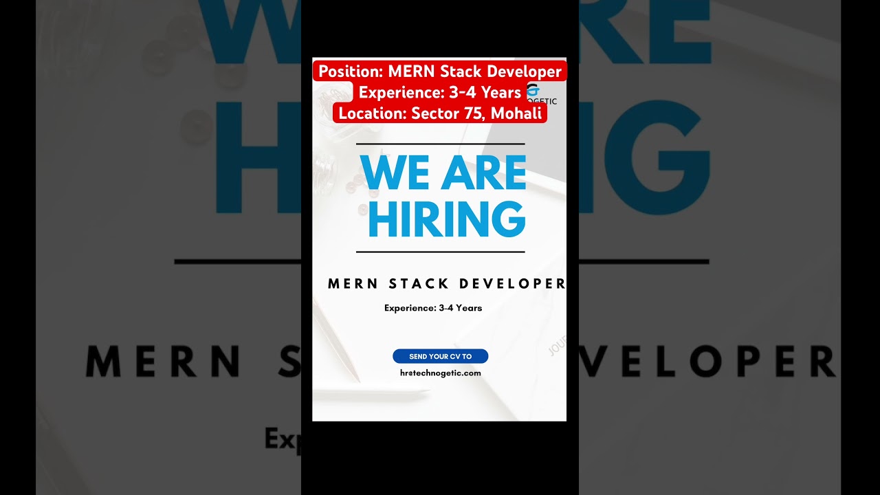 Mern stack developer jobs | Mongodb express js React js node js developer job | jobs today