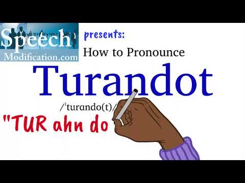 How to Pronounce Turandot