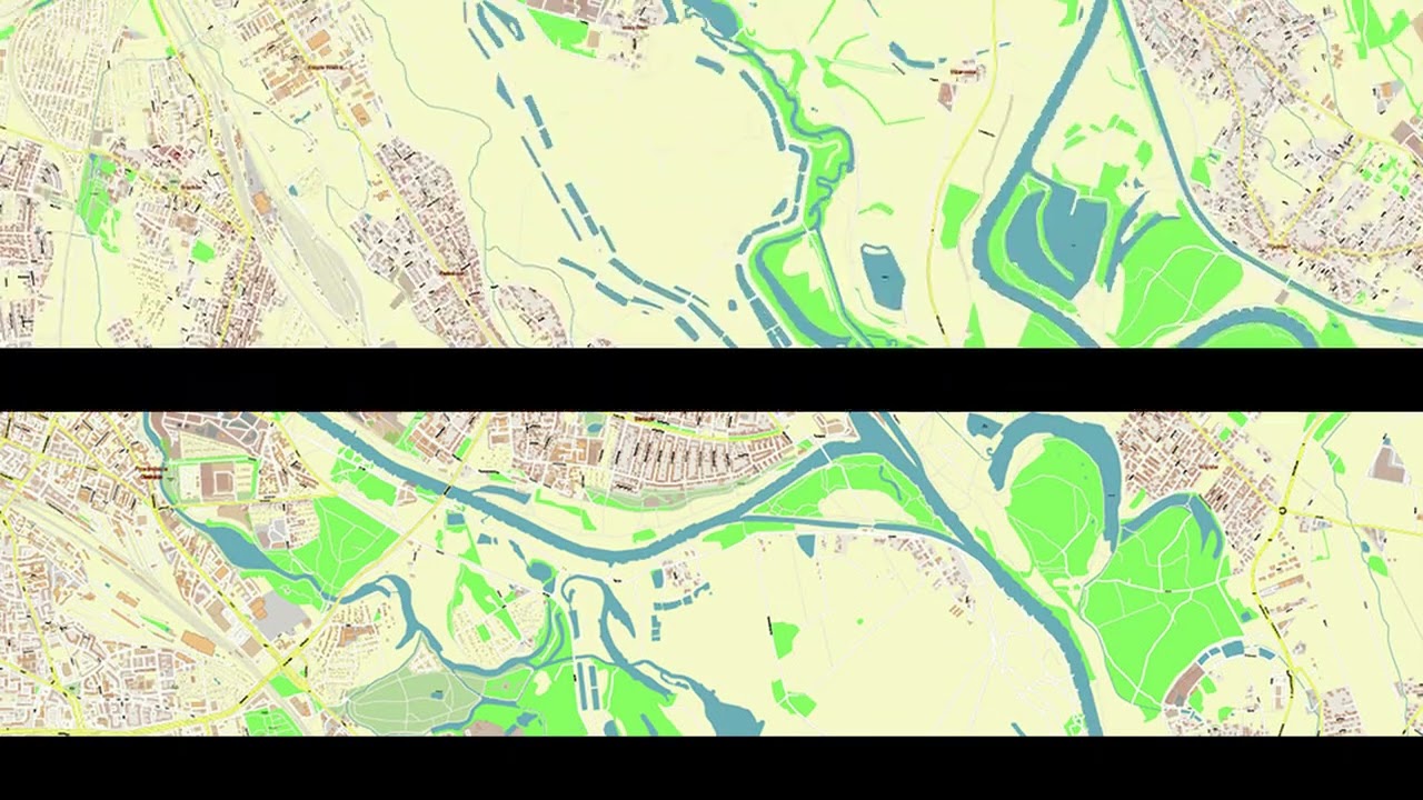 wroclaw poland map vector