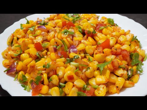 Masala Corn | Sweet Corn Chaat | Sweet Corn Recipe | Veg Feast