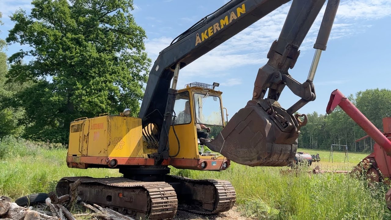 Grävmaskin Åkerman H9, Gotland, Klaravik auktioner
