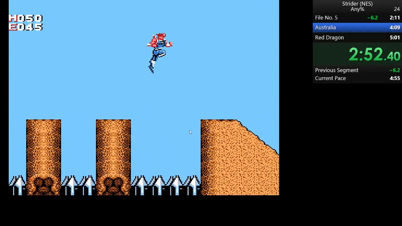 Strider (NES) - Any% 4:48 (PB)